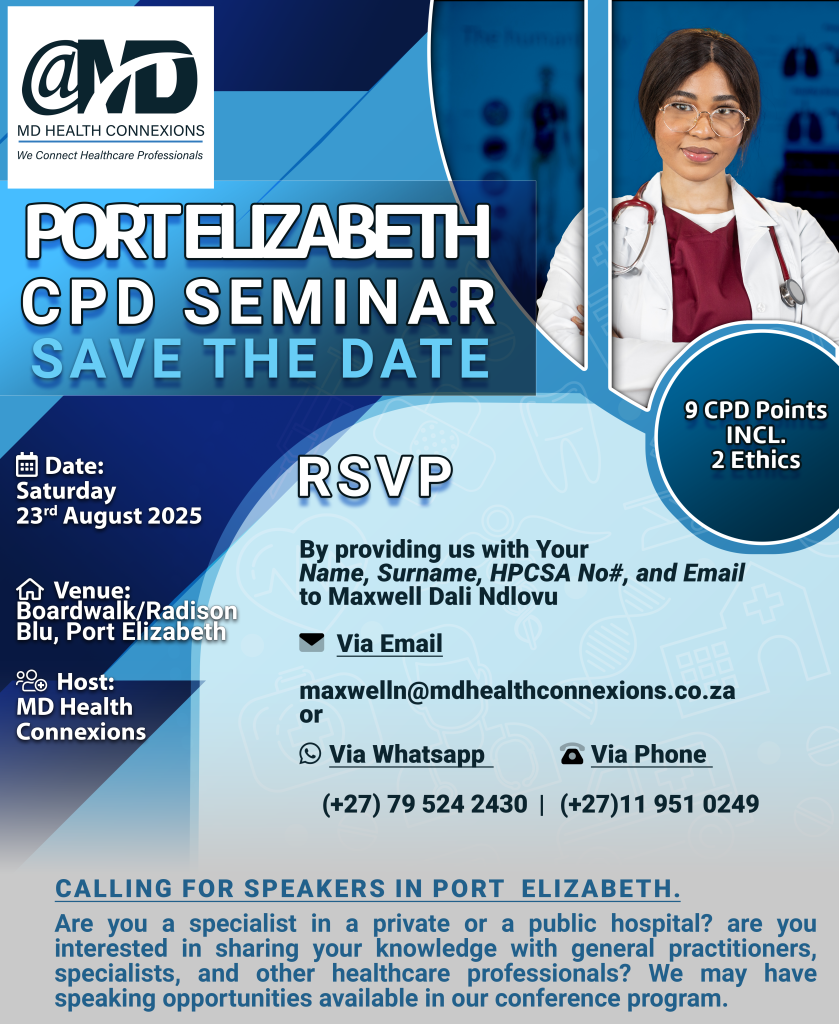 Gqeberha (Port Elizabeth) CPD Seminar - MD Health Connexions